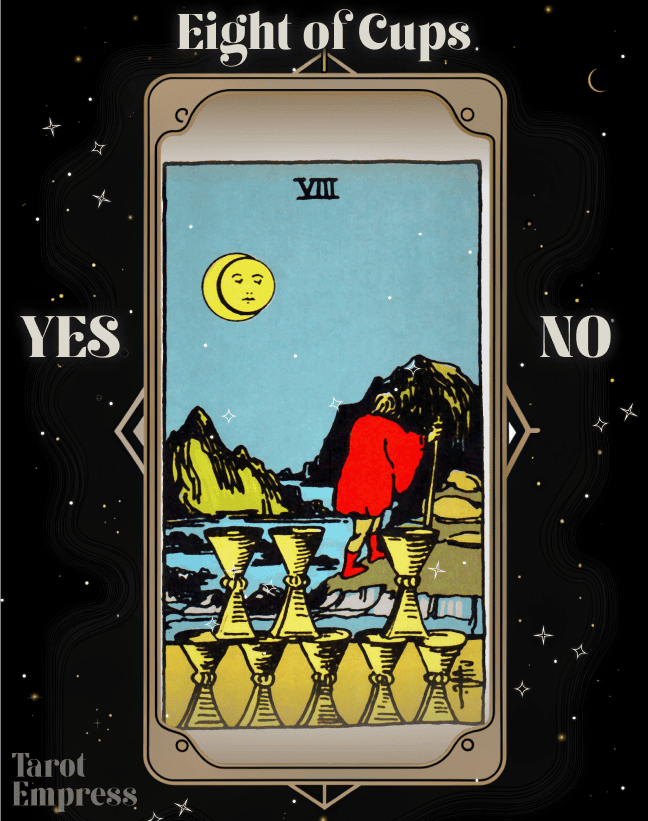 8 of Cups Yes or No: Upright & Reversed Meaning Explained