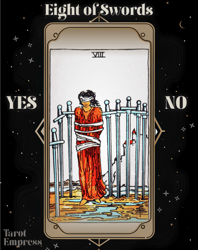 8 of Swords Yes or No: Upright & Reversed Meaning Explained