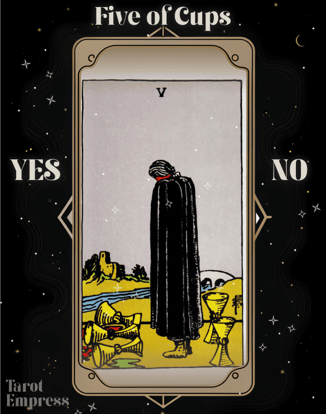 5 of Cups Yes or No: Upright & Reversed Meaning Explained