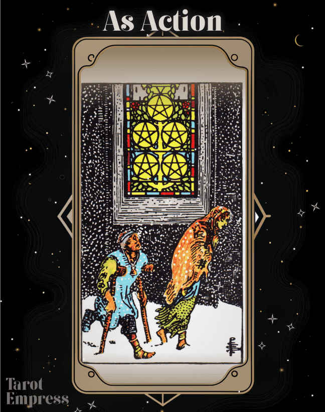 5 of Pentacles as Action: Upright & Reversed Meaning [Explained]