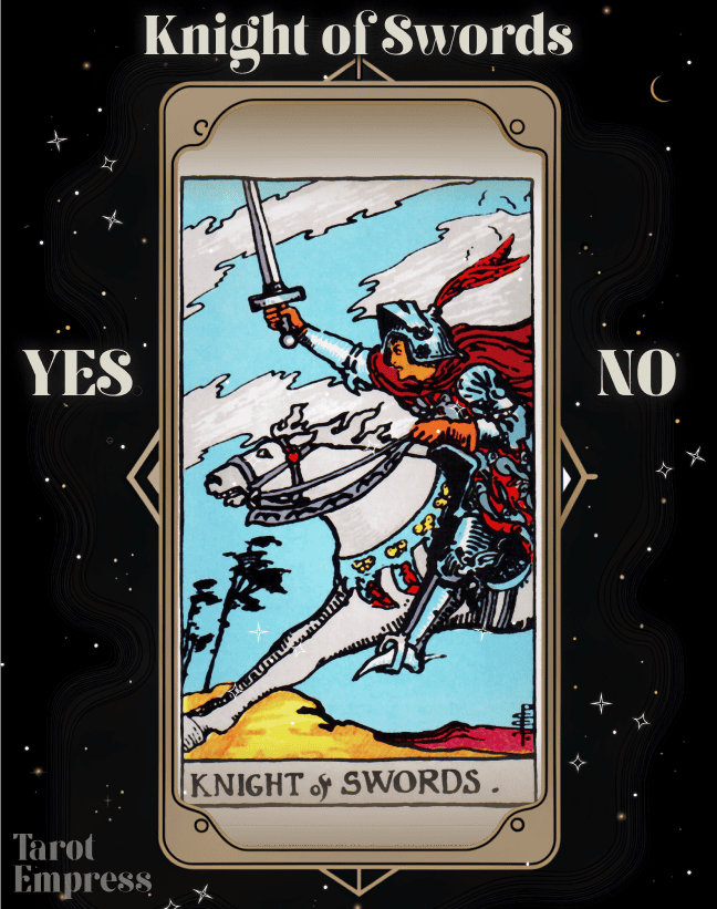 Knight of Swords Yes or No: Upright & Reversed Meaning Explained
