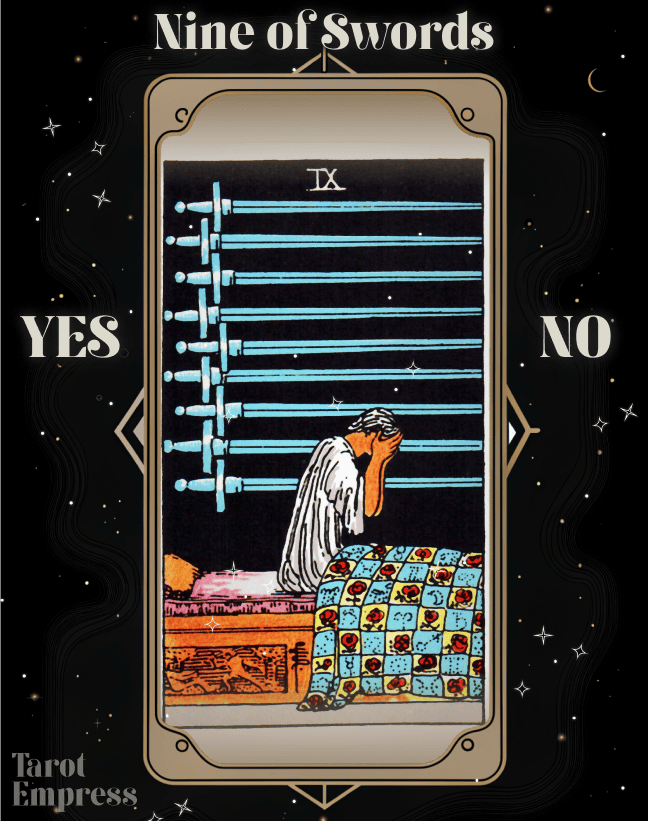 9 of Swords Yes or No: Upright & Reversed Meaning Explained