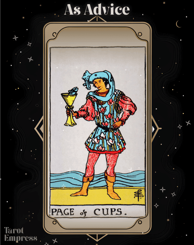 Page Of Cups Advice Upright And Reversed Interpretations