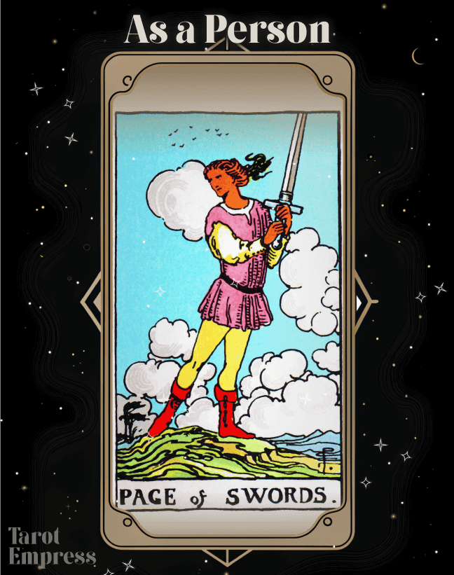 Page of Swords as a Person: Upright & Reversed Meaning [Explained]