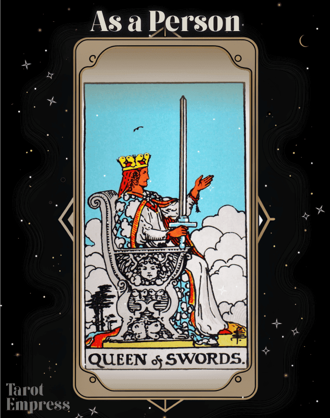 Queen of Swords as a Person: Upright & Reversed Meaning [Explained]