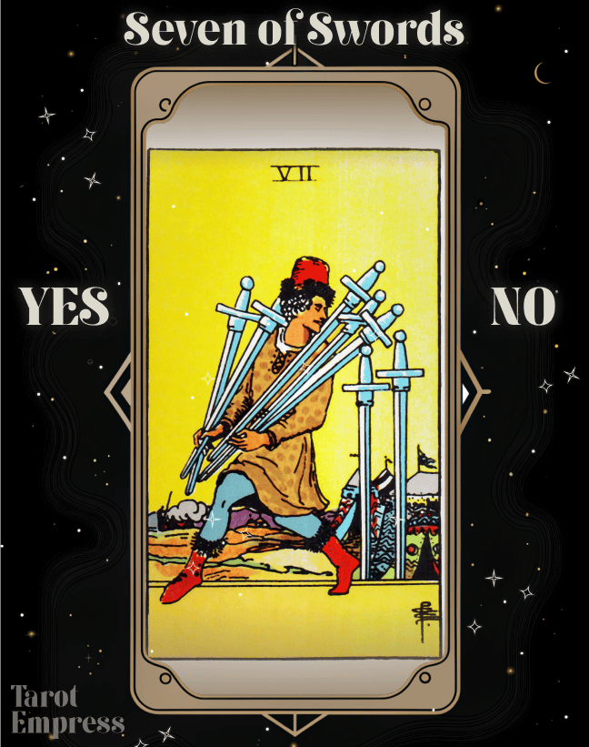 7 of Swords Yes or No: Upright & Reversed Meaning Explained