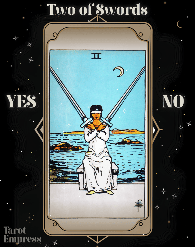 2 of Swords Yes or No: Upright & Reversed Meaning Explained