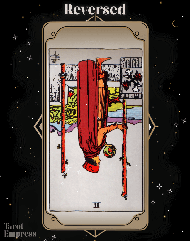 2 of Wands Reversed [What It Really Means for You]