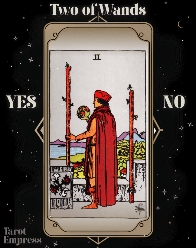 Two of Wands Yes or No: Upright & Reversed Meaning Explained